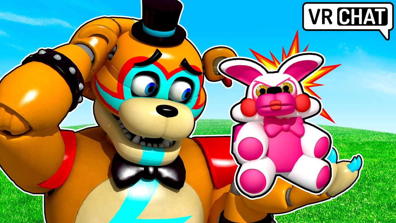 Glamrock Freddy TURNS Funtime Foxy into a PLUSHIE In VRCHAT - YouTube