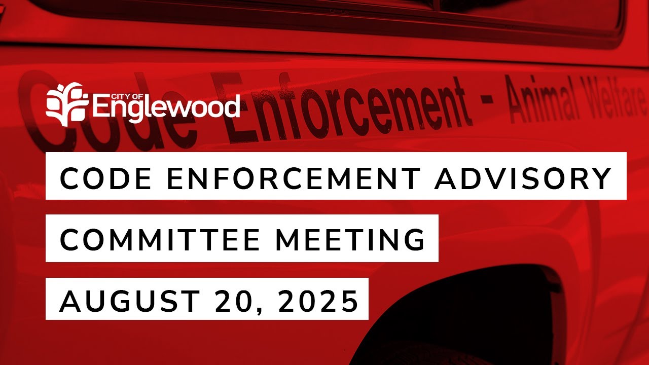 Code Enforcement Advisory Committee August 20, 2025 Meeting Recording ...
