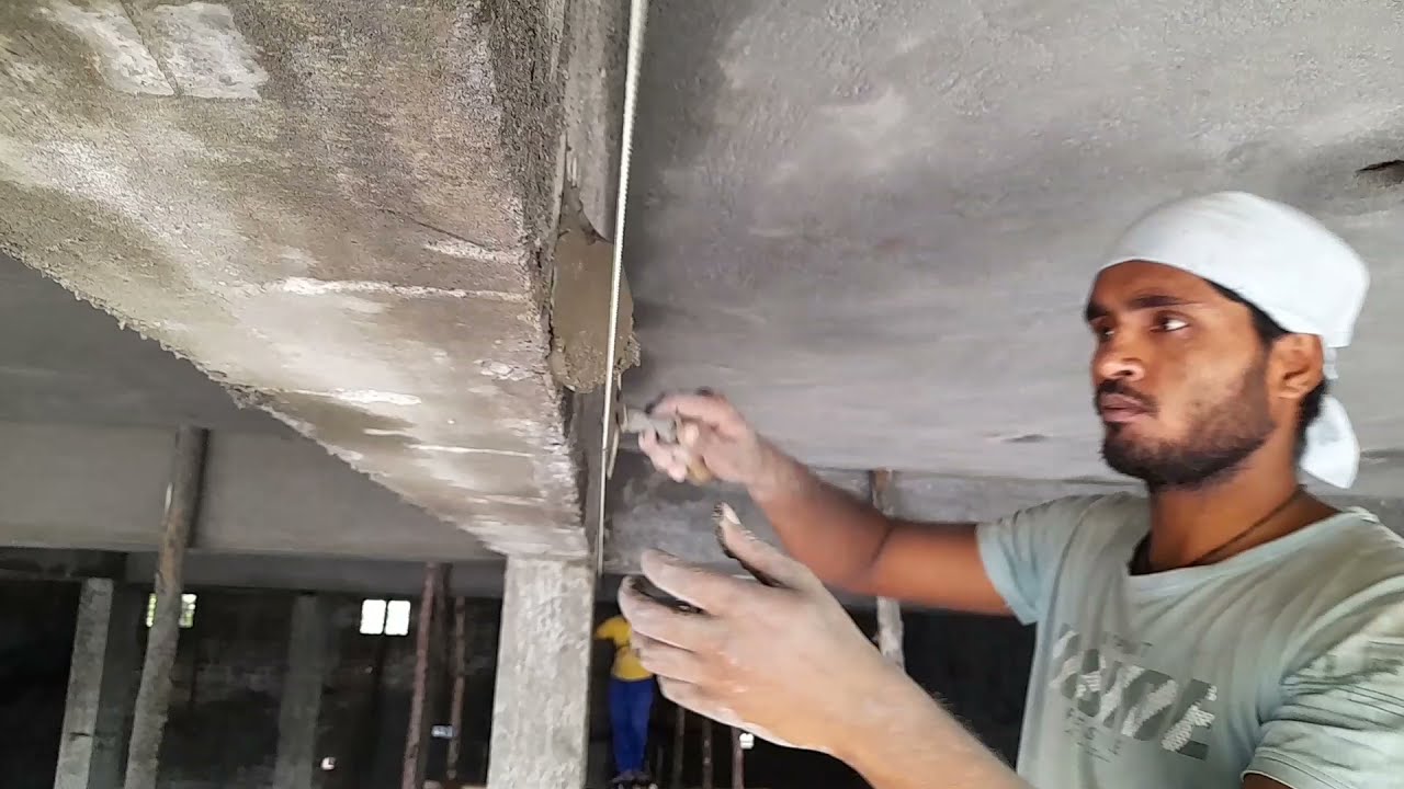 How to plaster different beams in the same line? - YouTube