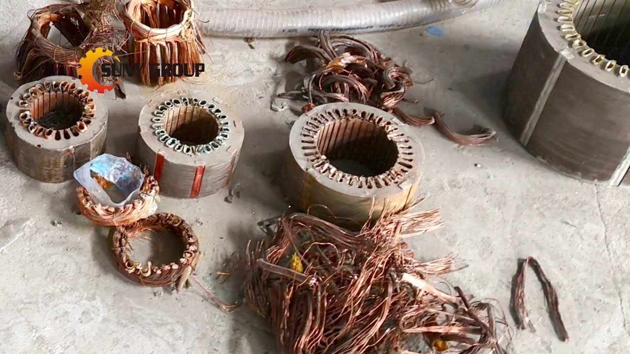 Motor Copper Extracting Machine | Electric Motor Stator Recycling ...