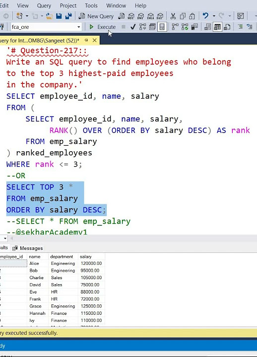 Sql Interview Question 217 Sql Mysql Oracle Interview Shorts Reels Coding