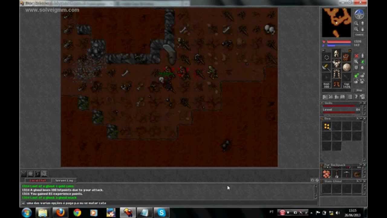 Tibia Ghoul Catando Loot - YouTube