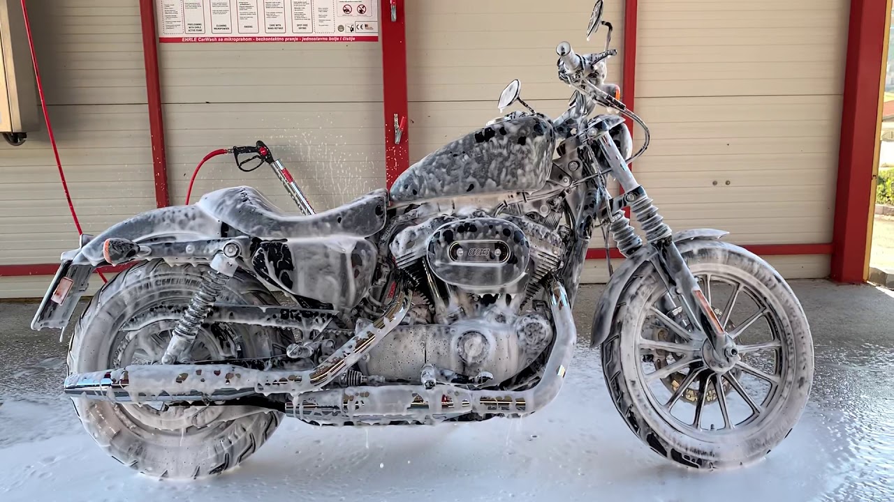 HARLEY DAVIDSON IRON 883 [ 2015 ] WASHING - YouTube