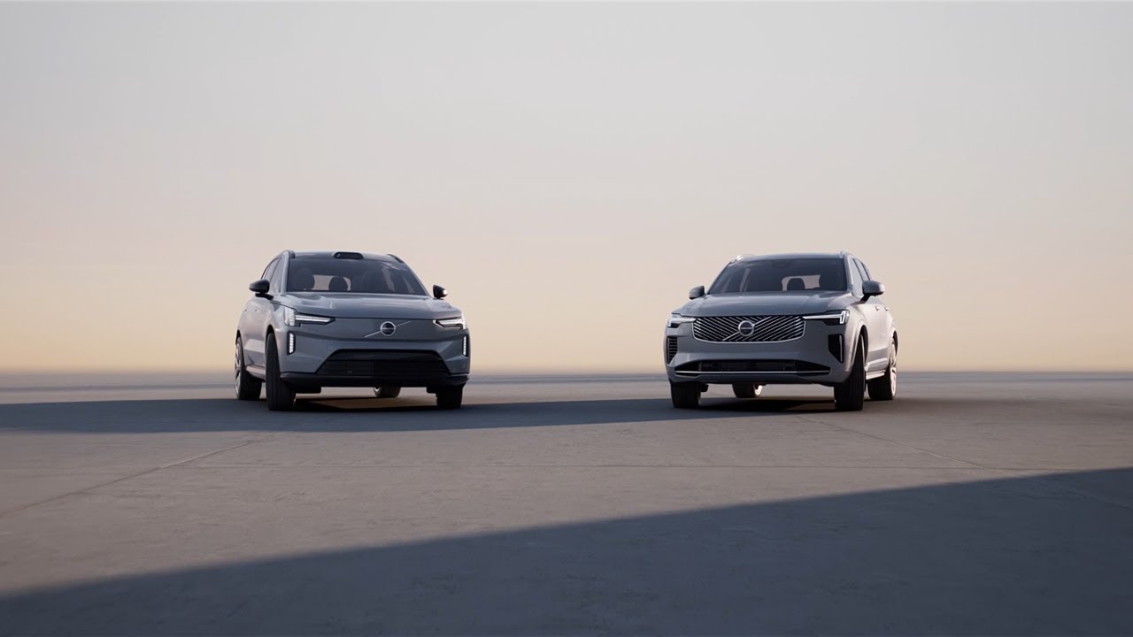 A tale of two flagships: Volvo EX90 meets the new Volvo XC90 - YouTube
