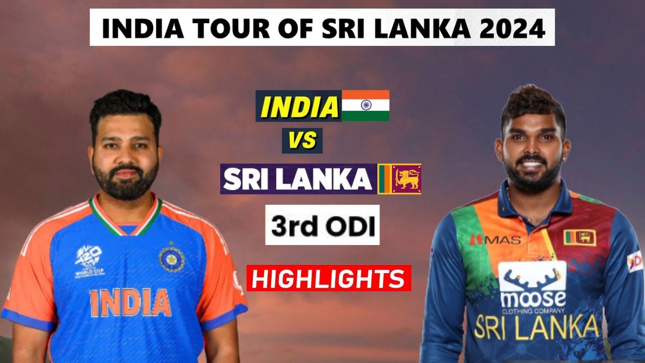 Thrilling Moments: India vs Sri Lanka 3rd ODI 2024 | ind vs sl - YouTube