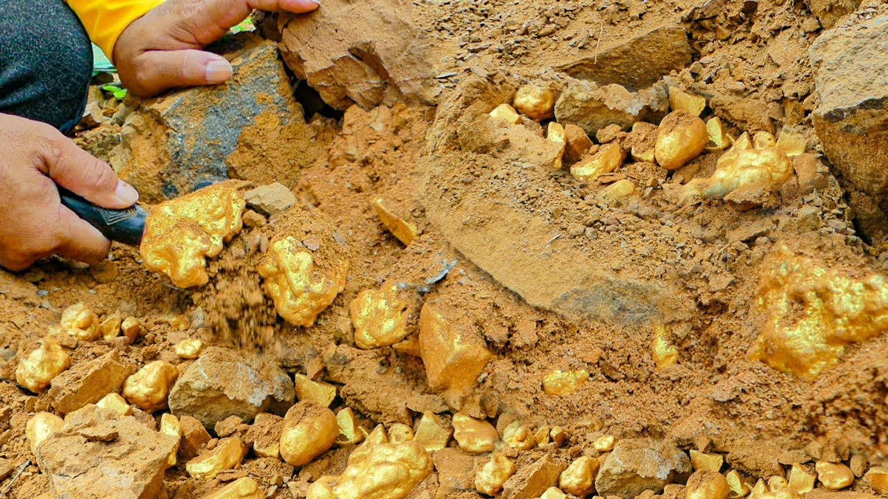 Gold Hunting! Finding and Digging up for Treasure worth millions dollar ...