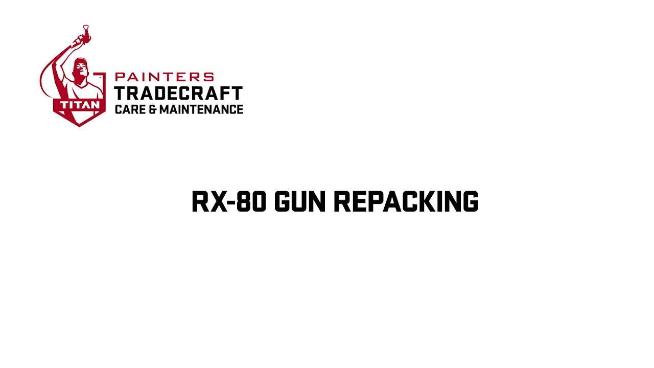 RX-80 Gun Repacking | Painters Tradecraft Care & Maintenance - YouTube
