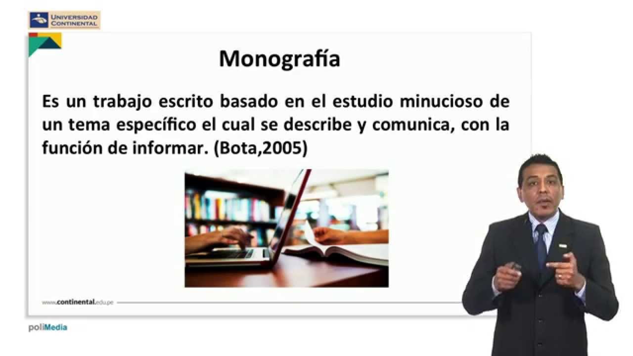 Estructura de la monografía - YouTube