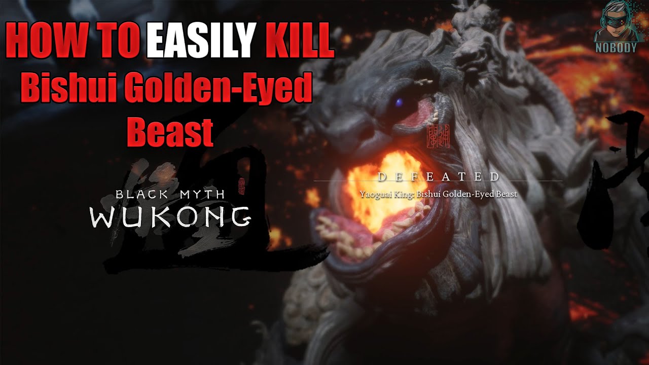 Black Myth Wukong: How to Beat Bishui Golden-Eyed Beast EASILY (+ Build ...