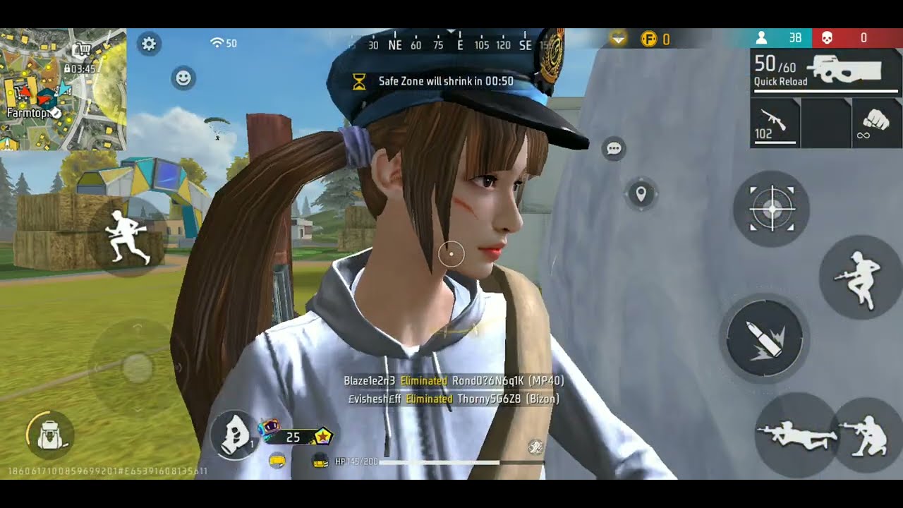 33+kill Free fire🔥 ak47 kill mp04 kill #ff #garenafreefire #freefire # ...