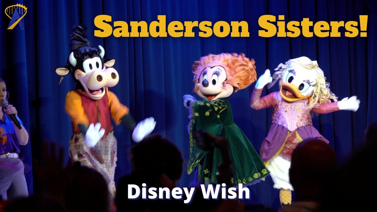 Minnie, Daisy, and Clarabell as Hocus Pocus Sisters on the Disney Wish ...