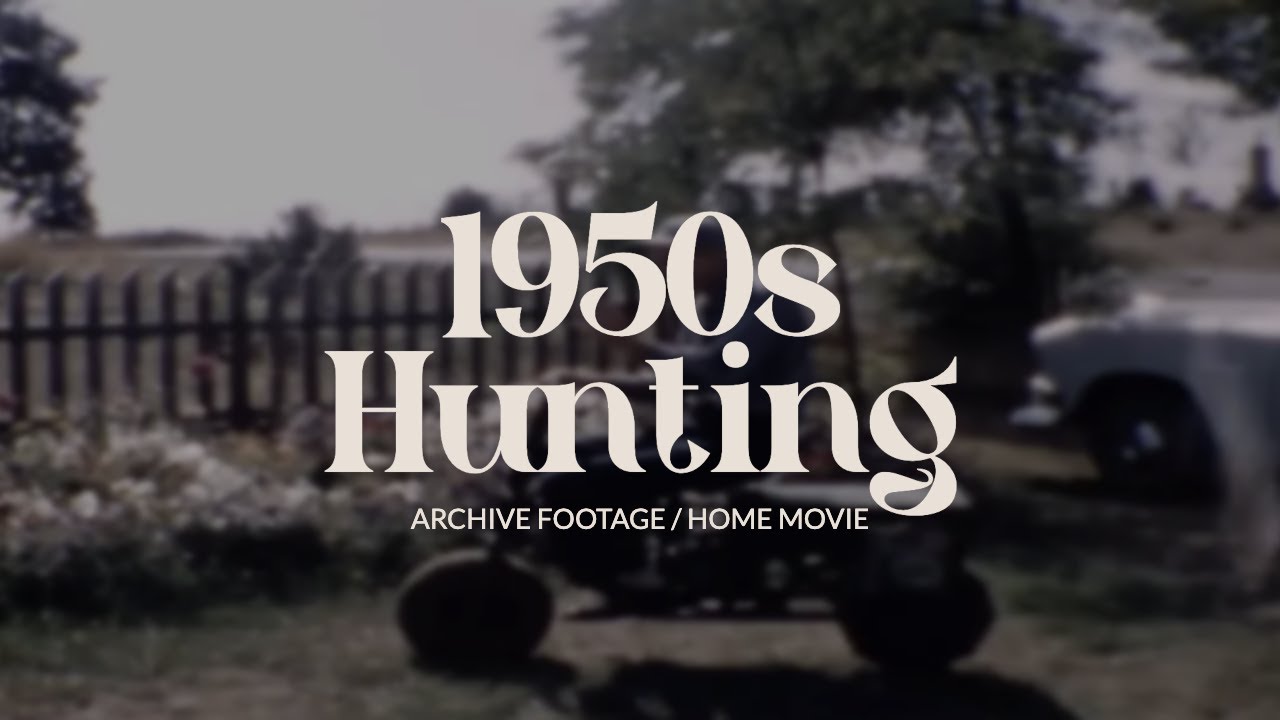 1950s Deer hunting archive footage, home movie film - YouTube