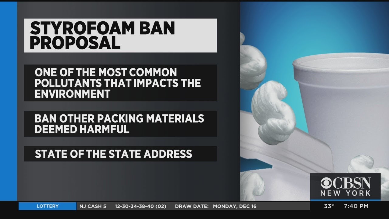 New York Gov. Andrew Cuomo Proposes Ban On Styrofoam - YouTube