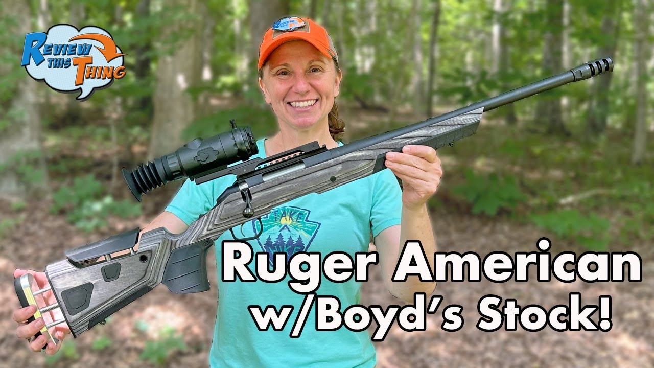 *WATCH* Ruger American Boyd's Stocks First Shots & Sighting In. - YouTube