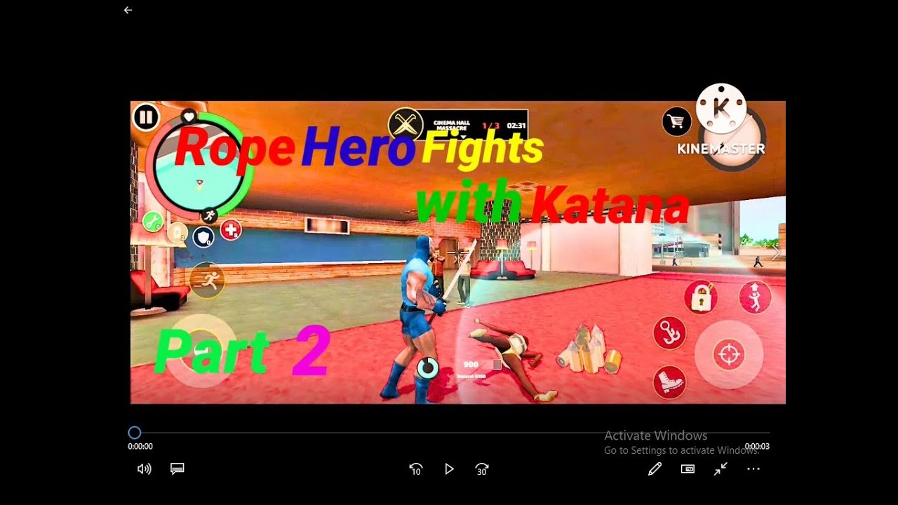 Rope Hero | Fights with Katana | Part 2 - YouTube