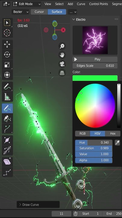 Create Realistic Lightning in Blender 3 - Electro Blender Addon # ...