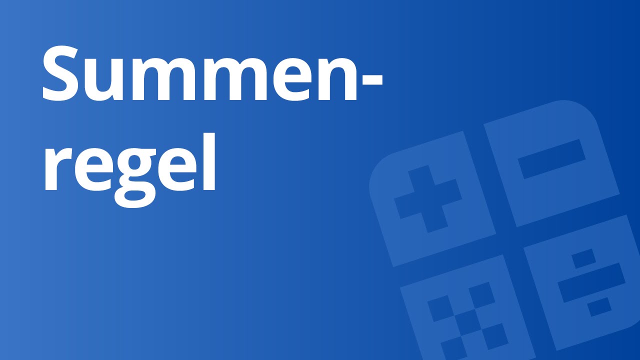 Summenregel | Mathematik | Wahrscheinlichkeitsrechnung und Stochastik ...