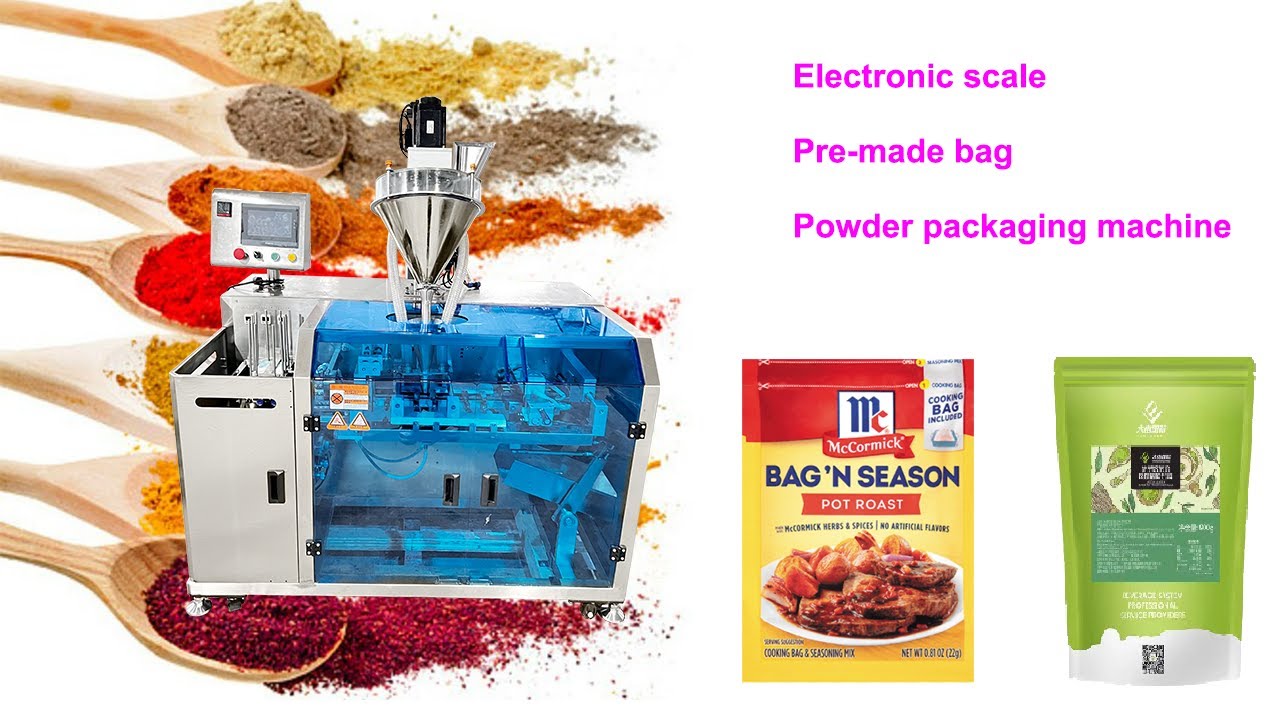 Premade Pouch powder packing machine#Machinery#Medicina powder#spice ...