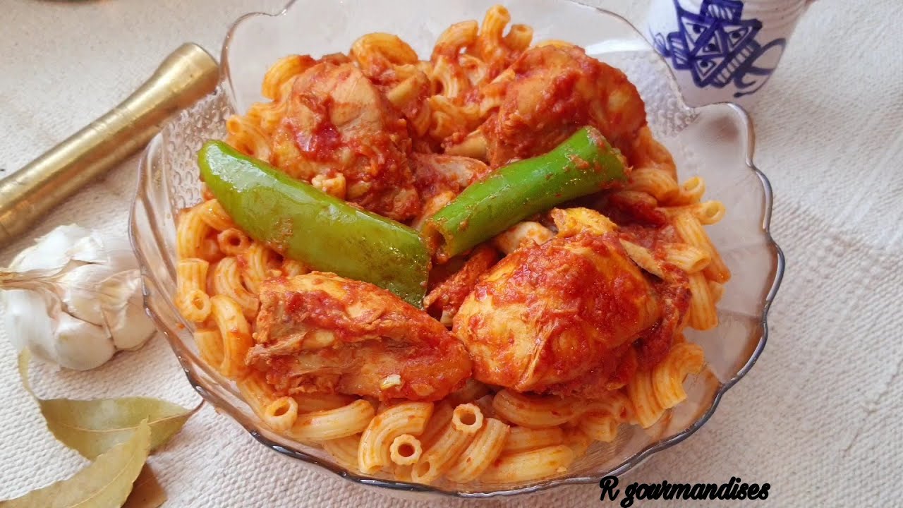 Des pâtes au poulet à la tunisienne, makrouna salsa ...