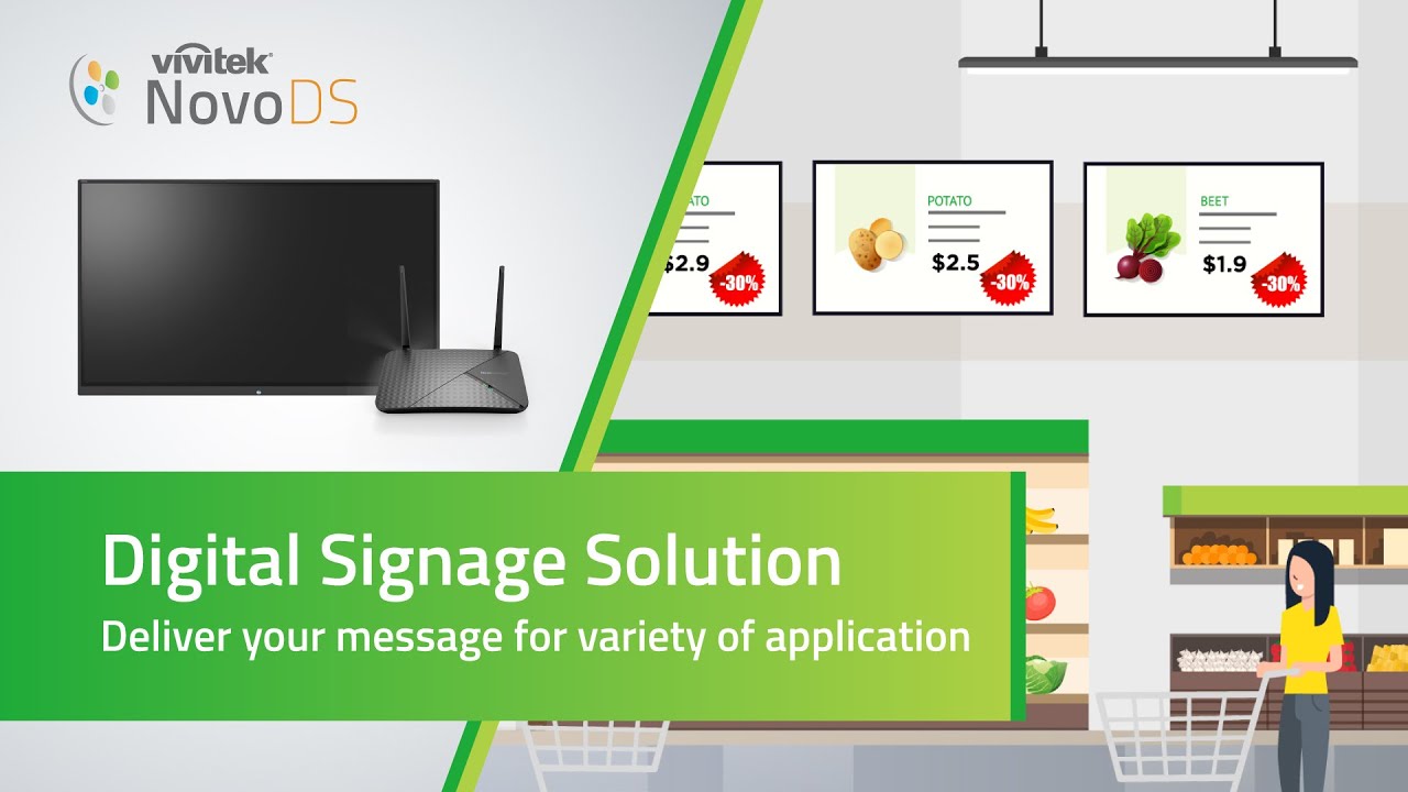 Vivitek NovoDS™ Digital Signage Media Player - YouTube