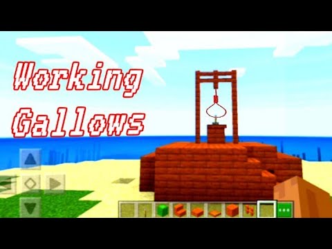 Minecraft : How To Make A Working Gallows | - YouTube
