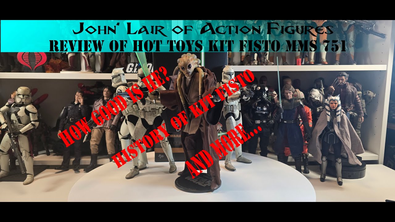 Review of Hot Toys MMS 751 Jedi master Kit Fisto #starwars # ...