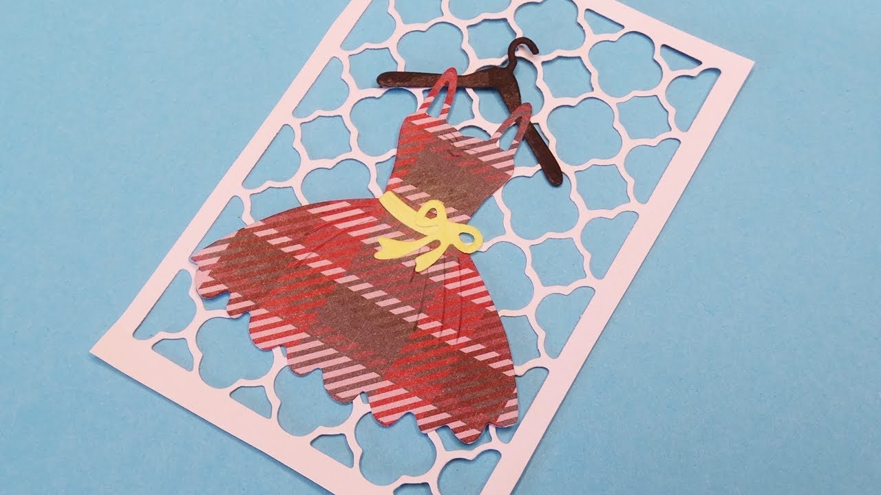 How to Make a Cutting Die Paper Dress | Satisfying Fashion Design for ...