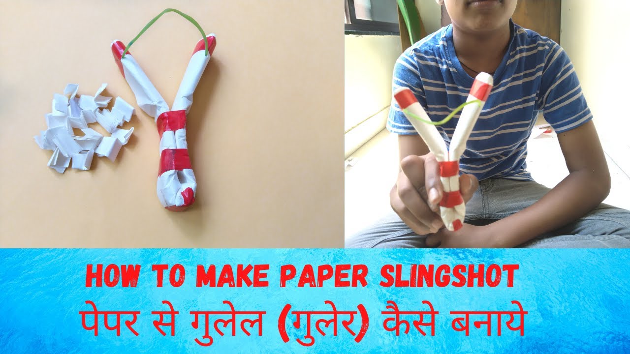 Paper Slingshot Origami | DIY | How To Make Paper SlingShot Craft ...