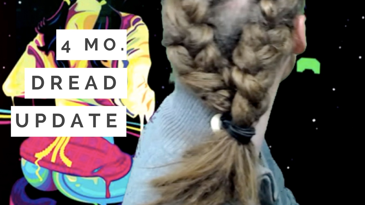 Dreadlock Update 5: 4 months (Double French Braid) - YouTube