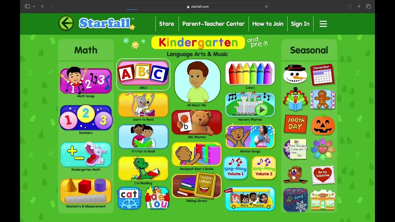Starfall Screencast - YouTube