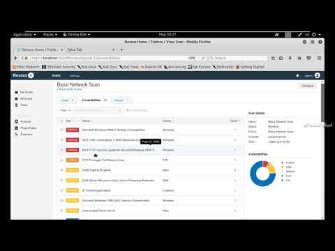 Basic Network Scan Using Nessus Kali linux - YouTube