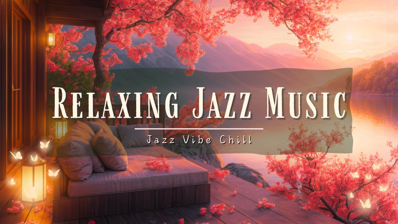 🌻Relaxing Jazz Music: Beautiful Cherry Blossom For Stress | Relaxing ...