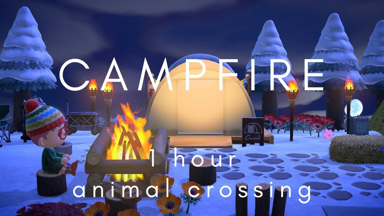 Relaxing Animal Crossing - CAMPFIRE - background - ambience ...