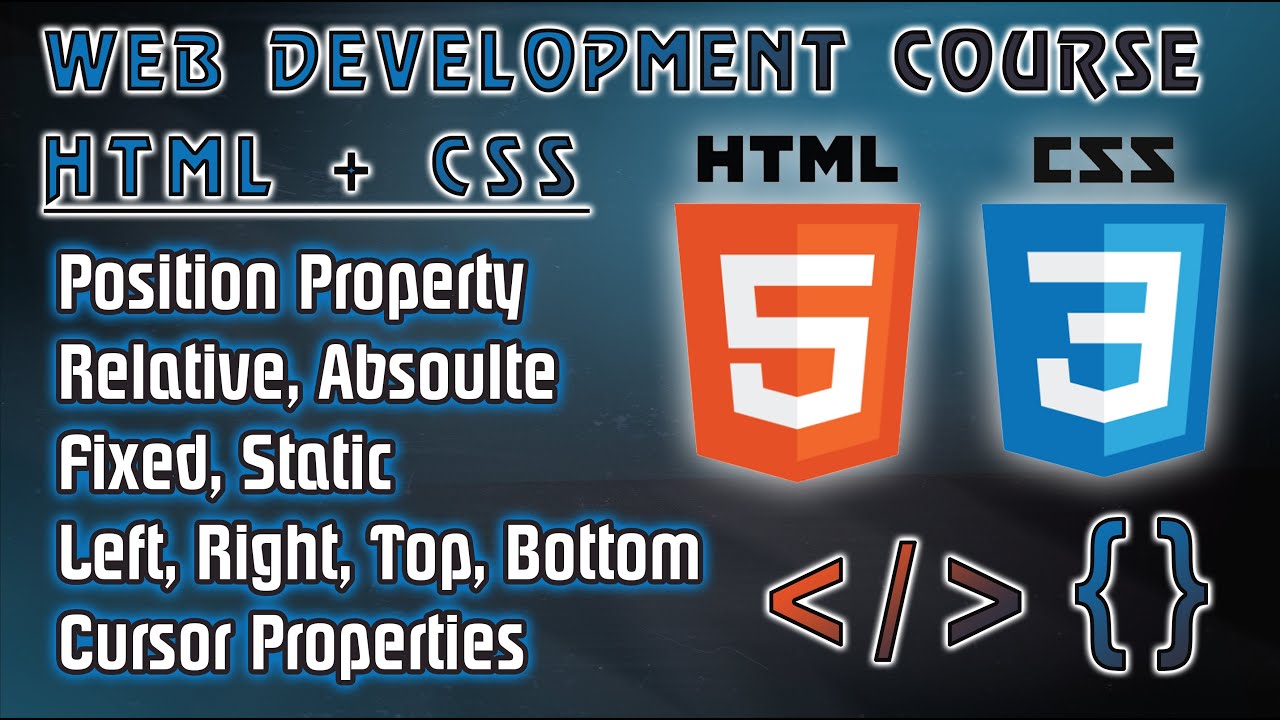 Html5 Css3 Class 11 Position Property In One Video Cursor 6790