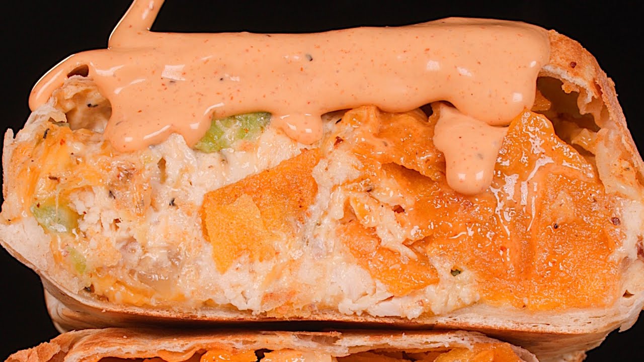 Jalapeño Popper Chicken BURRITO | ASMR COOKING - YouTube