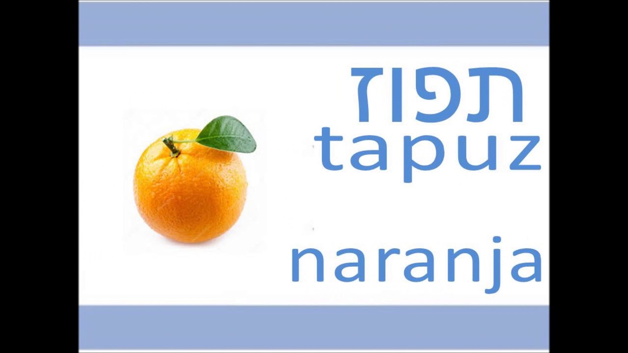 Vocabulario Hebreo #1 - Frutas --עברית-- - YouTube