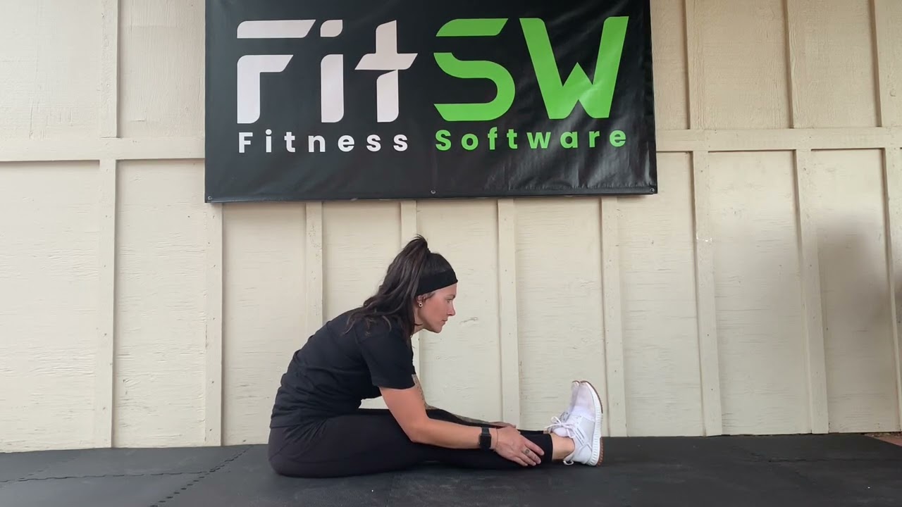 Seated Forward Bend Exercise Demo How-to - YouTube