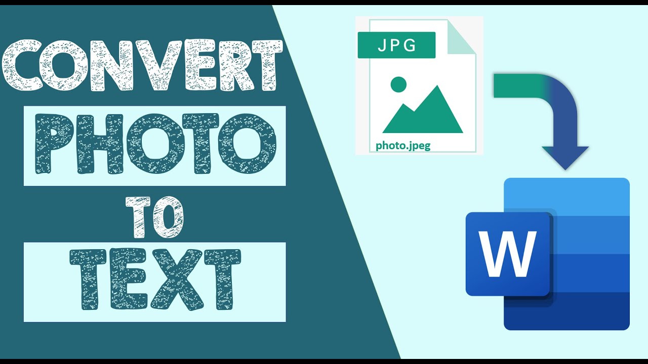 How To Convert Photo To Text YouTube How To Convert Photo To Text YouTube
