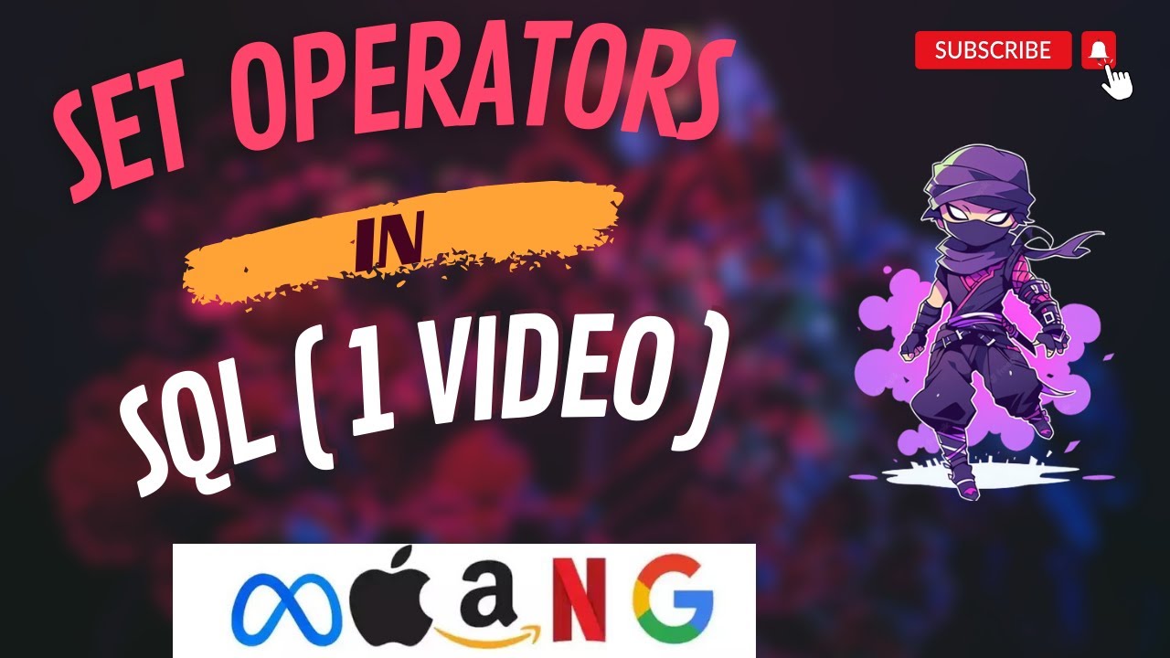 Set Operators Sql In 1 Video In And Out Of Set Operator To Crack 3017