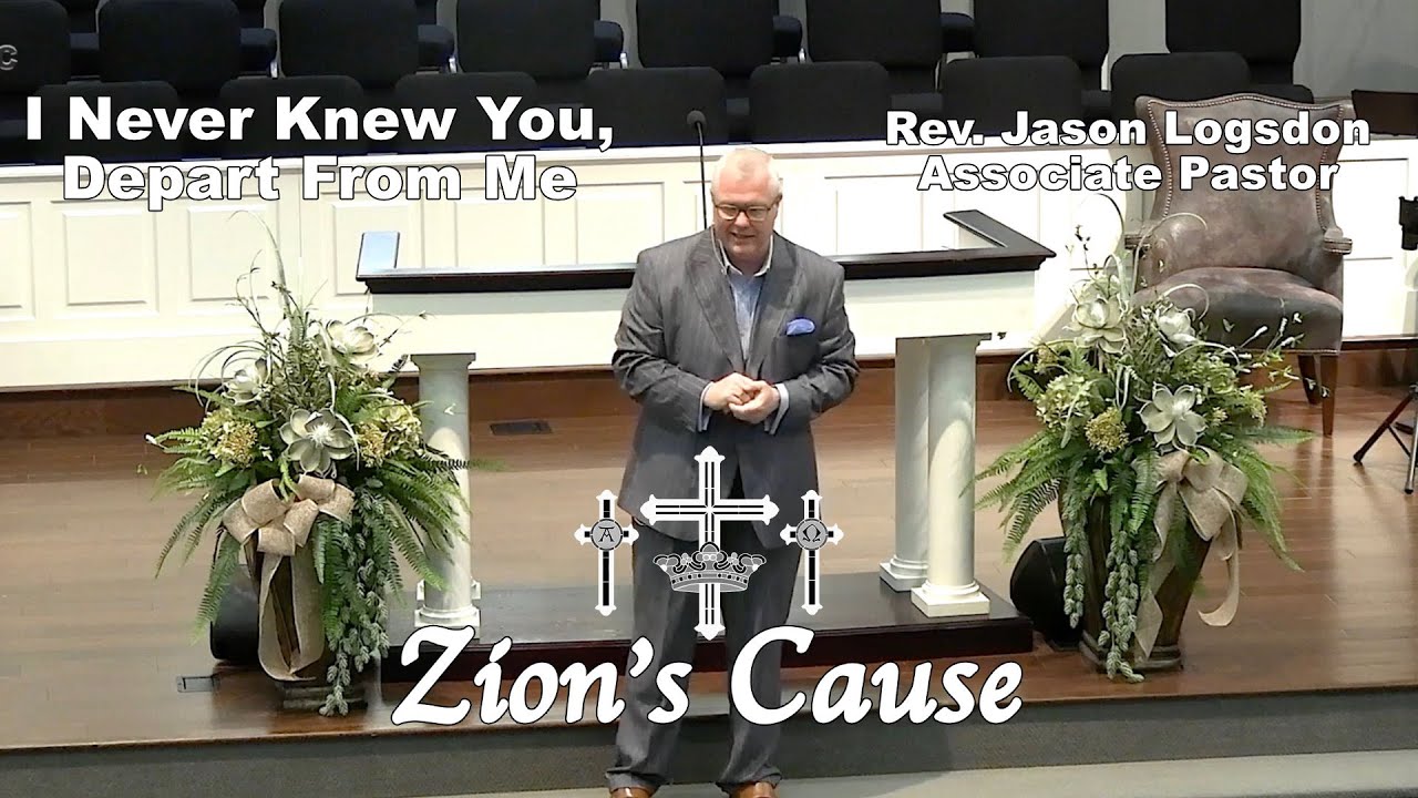 Rev. Jason Logsdon - "I Never Knew You, Depart From Me" - YouTube