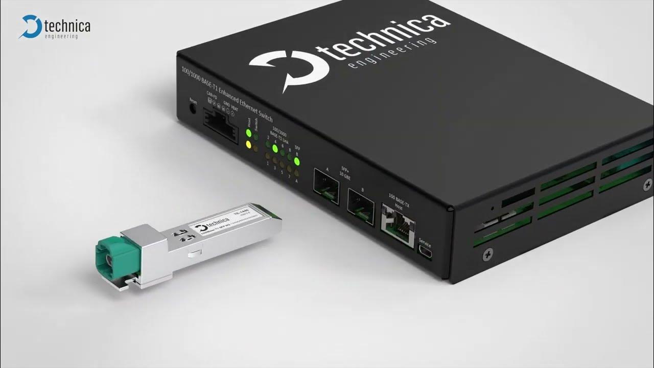 1000BASE-T1 SFP Module H-MTD - YouTube