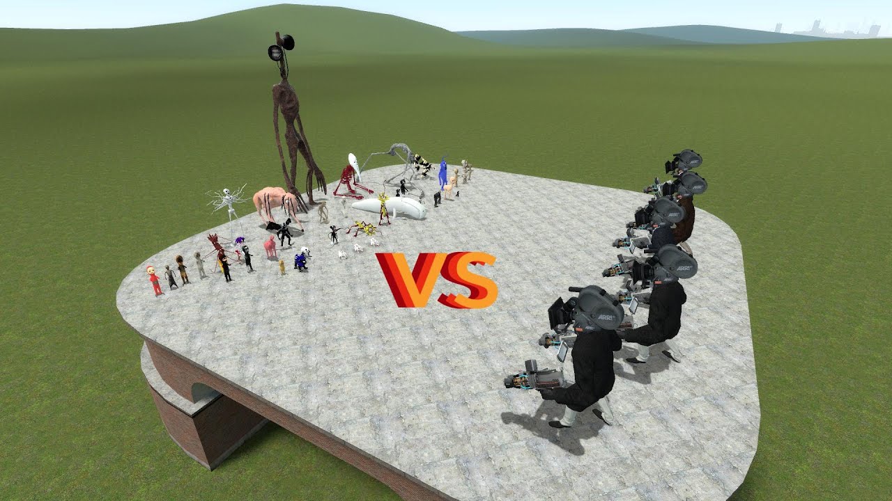 SCP VS Cameraman Crookback gmod - YouTube