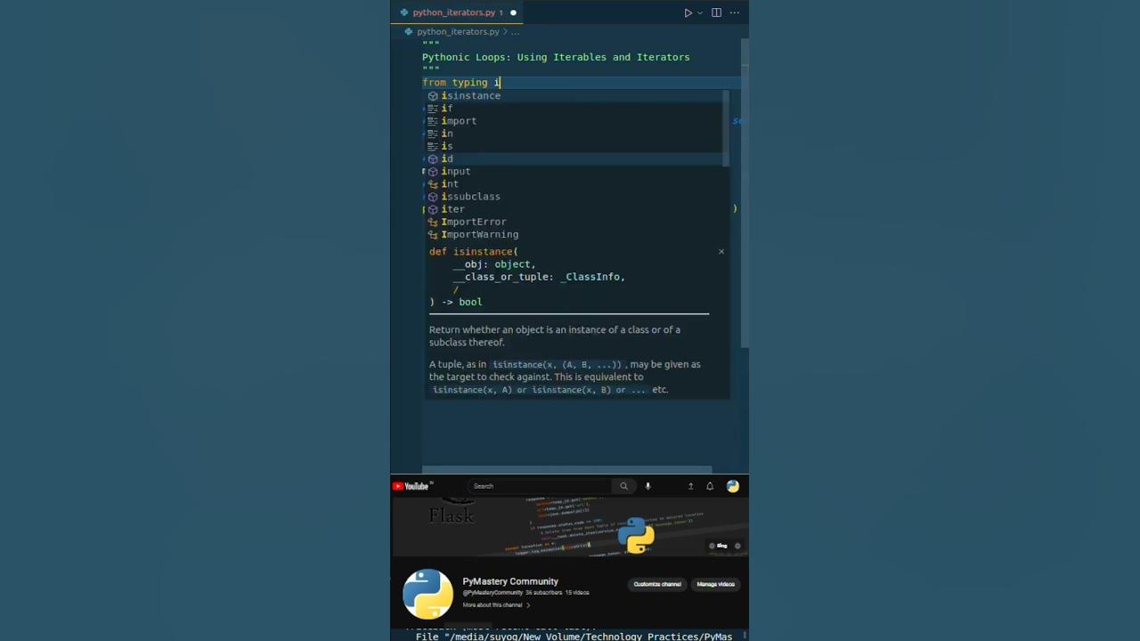 16 Python Pythonic Loops Using Iterables And Iterators Youtube 
