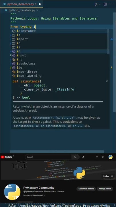 16 Python Pythonic Loops Using Iterables And Iterators Youtube