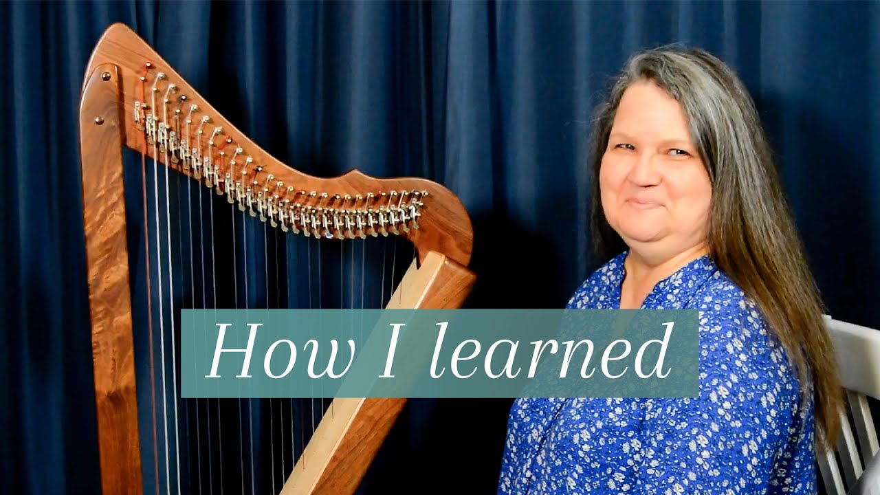 Learning Harp to play at nursing homes! (Jackie's story) - YouTube