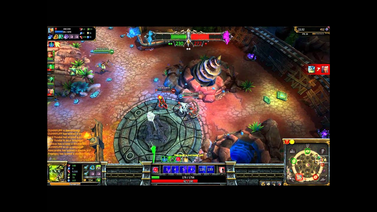 League of Legends Renekton Bloodfury skin capping Turret in Dominion ...