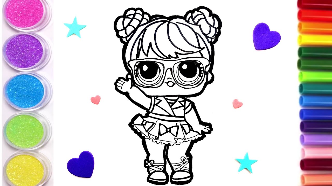 LOL Suprise Doll Bon Bon Drawing and Coloring - YouTube