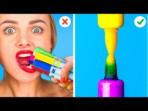 İNANILMAZ KENDİN YAP OKUL MALZEMELERİ || Komik Okula Dönüş Tüyoları!