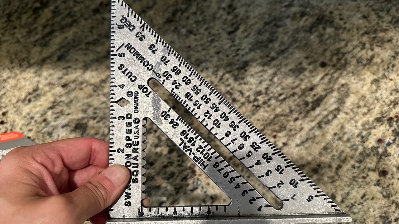 Swanson Tool 7 inch Speed Square - YouTube