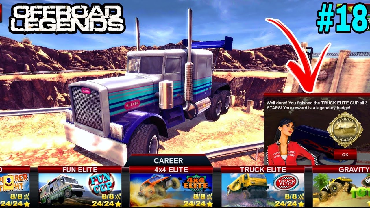 OFFROAD LEGENDS New Latest Gameplay 🔥| TRUCK ELITE CUP all 3 STARS ...